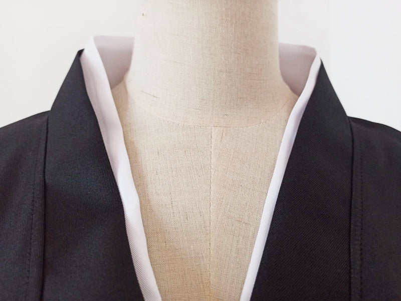 Black Swordsman Hakama Set | Traditional Kimono Shop | Foxtume