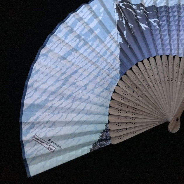 Hand Fan Japanese Folding Fan - Fuji Mountain Foxtume