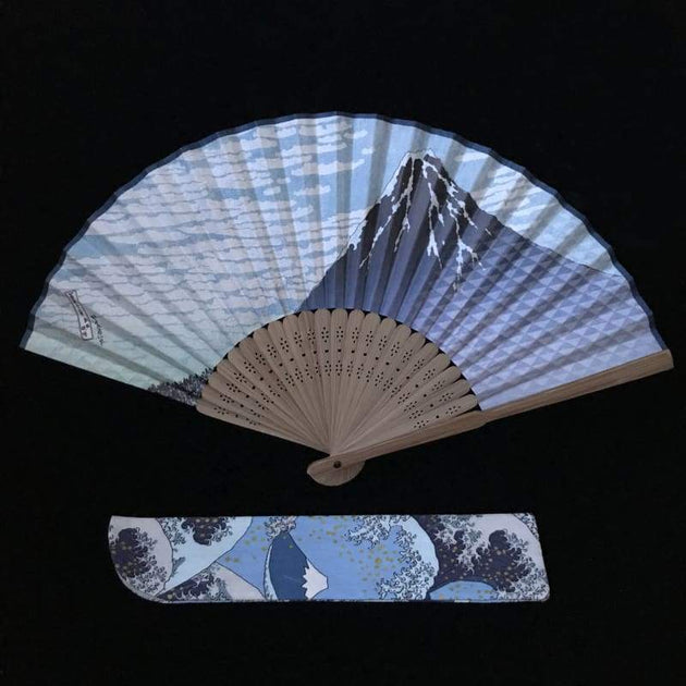 Hand Fan Japanese Folding Fan - Fuji Mountain Foxtume