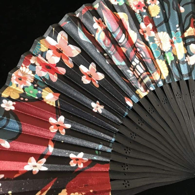 Hand Fan Japanese Folding Fan - Oni Foxtume